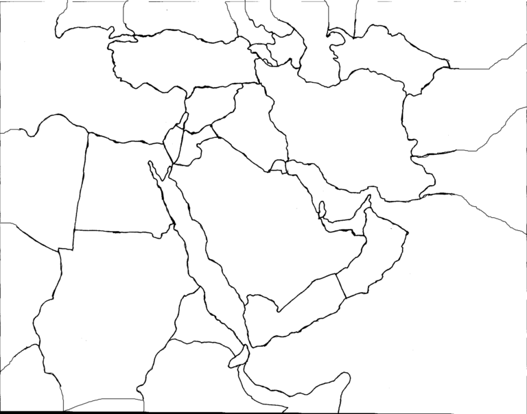 Blank Map Of Middle East For Roundtripticket Me New Maps Printable ...