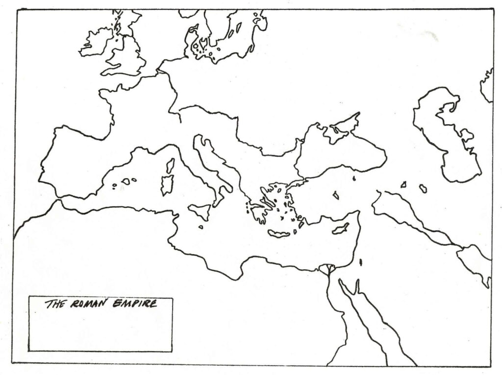 Blank Map Of Roman Empire Ancient Rome Map Roman Empire Map Rome Map ...