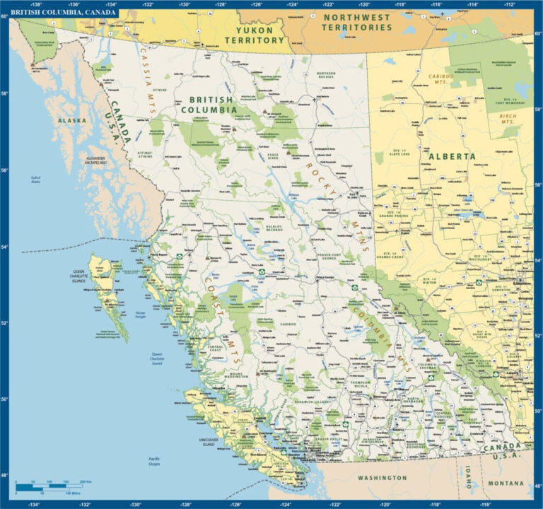 Large Detailed Road Map Of Alaska With All Cities And National Parks ...