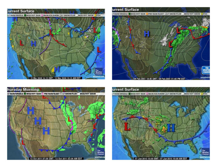 Example Sample Weather Maps Printable Weather Map Outdoor Blanket ...