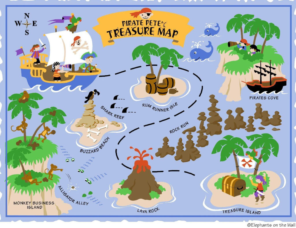 Free Printable Pirate Treasure Map Google Search Treasure Maps For ...