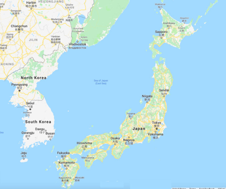 Japan Map And Hundreds More Free Printable International Maps | Adams ...