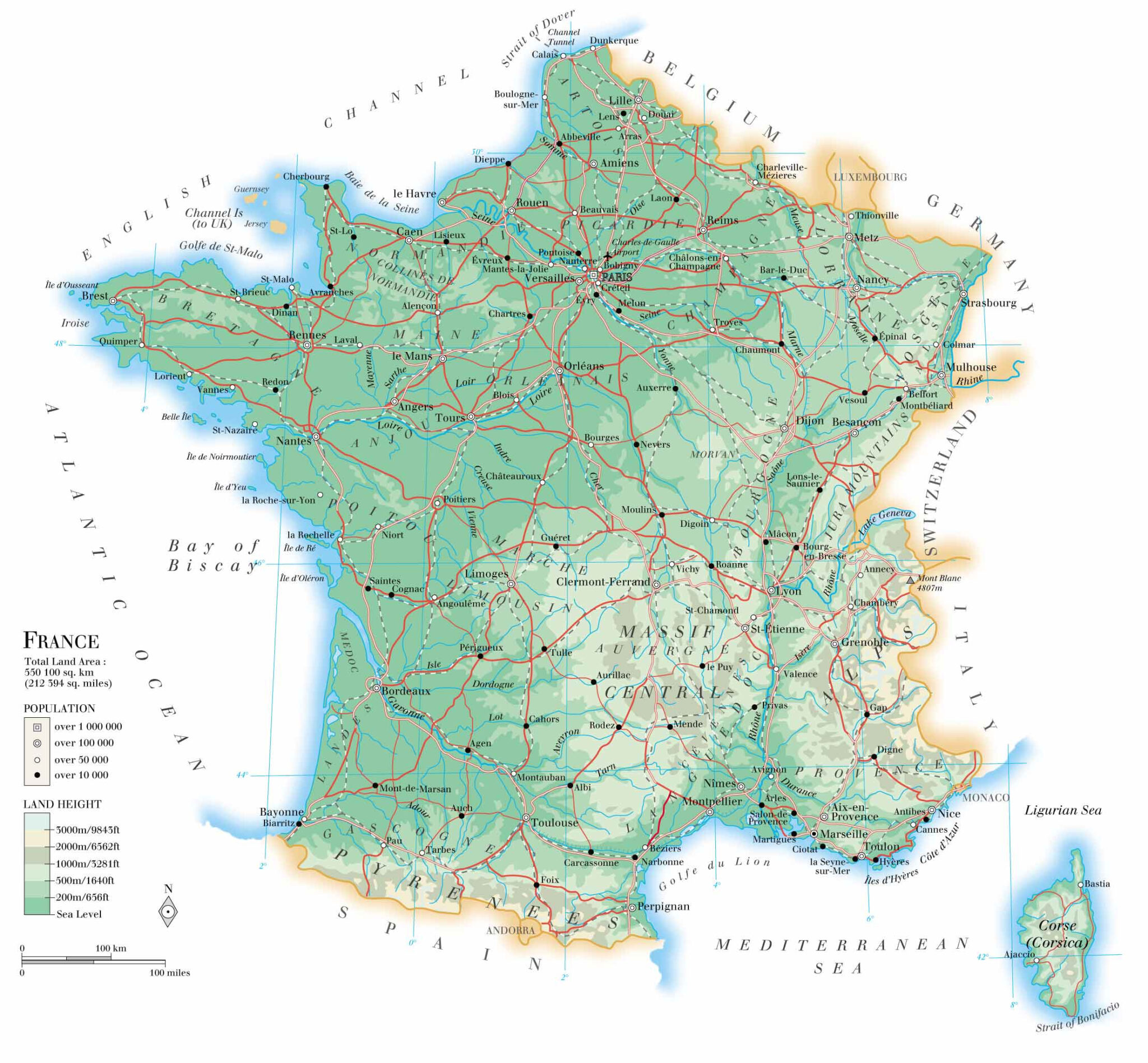 Maps Of France Detailed Map Of France In English Tourist Map Of | Adams ...