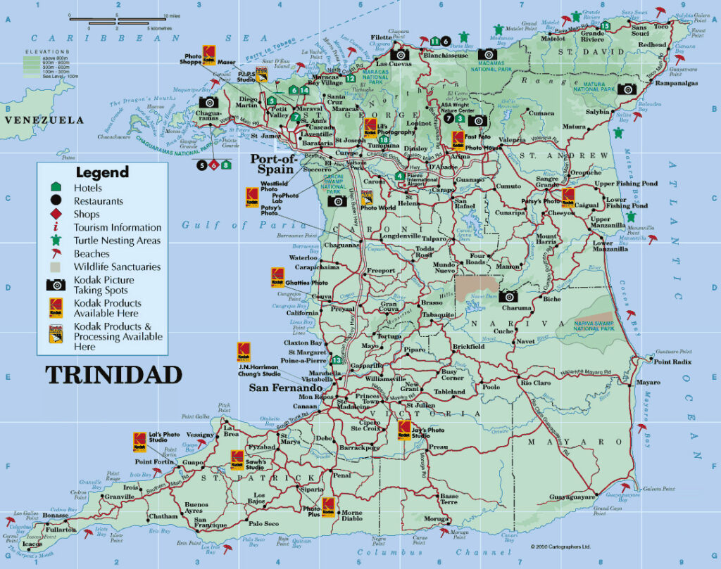 Maps Of Trinidad And Tobago Map Library Maps Of The World | Adams ...