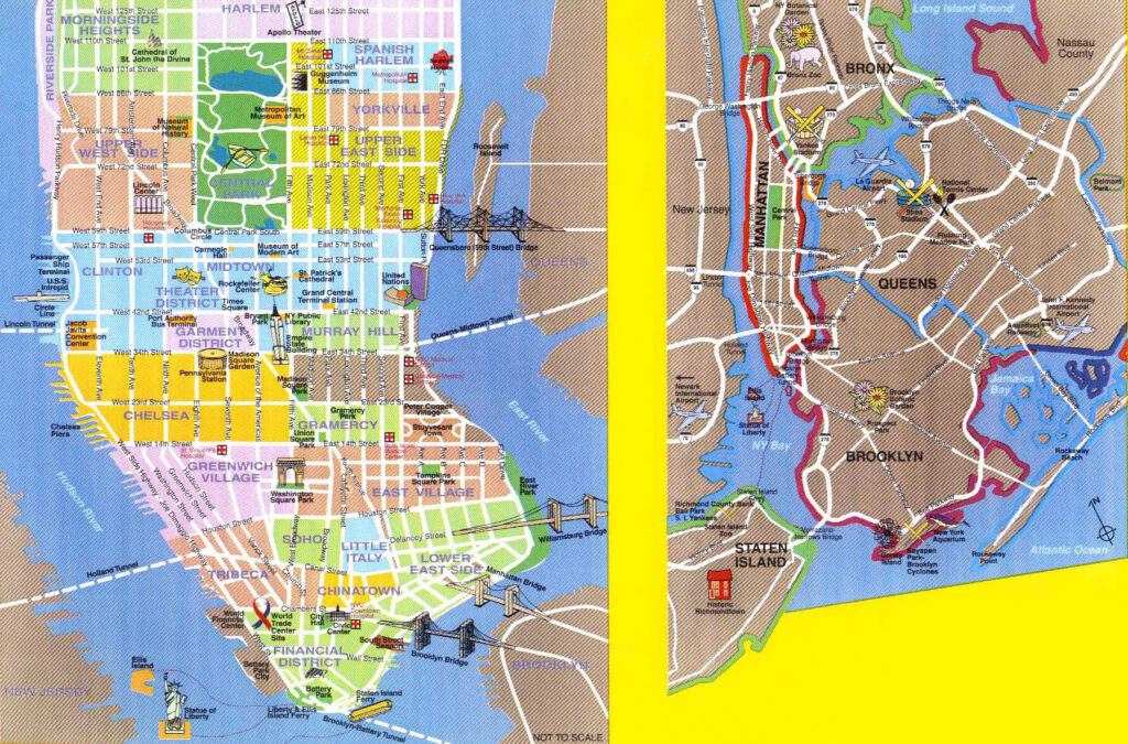 Maps Street Map Of New York City | Adams Printable Map