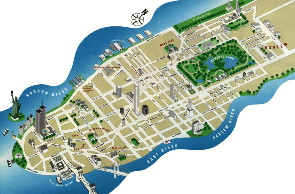 NYC Tourist Maps Printable New York City Map NYC Tourist | Adams ...