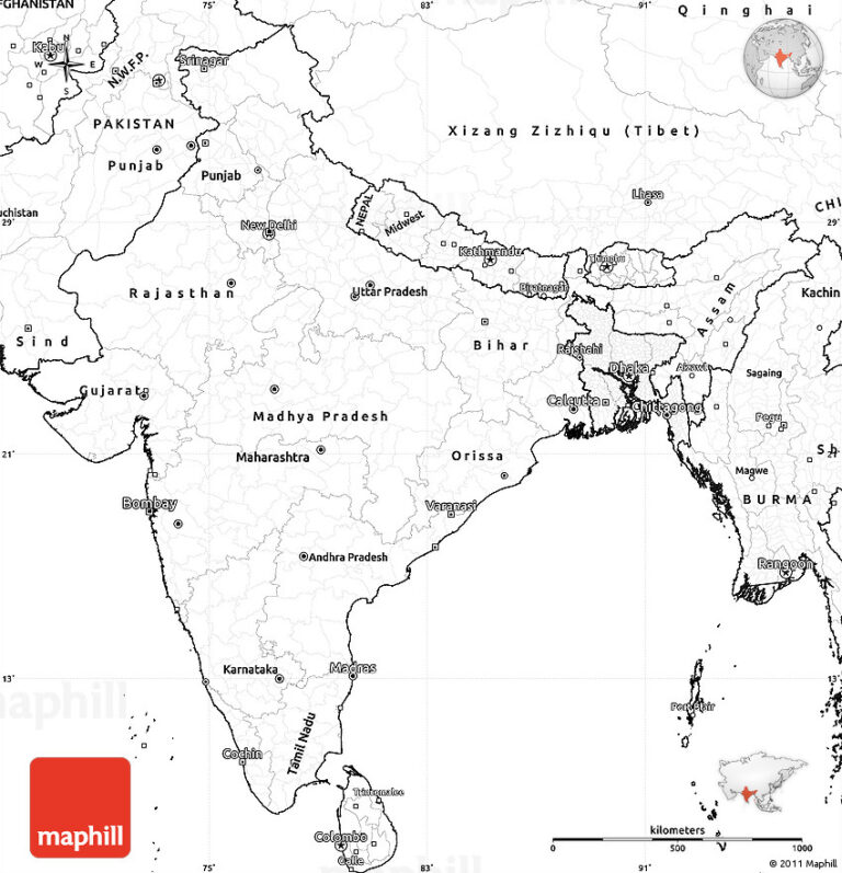Political Map Of India Blank | Adams Printable Map Political Map Of India Blank | Adams Printable Map
