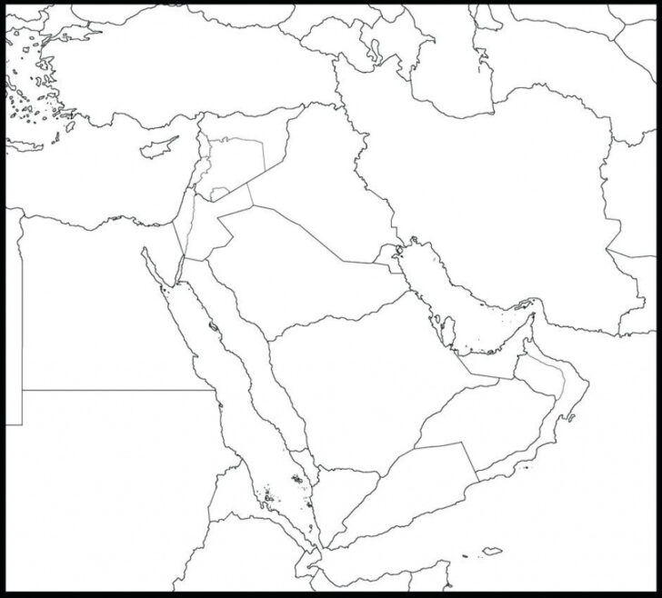 Printable Blank Map Of Middle East Printable Maps | Adams Printable Map
