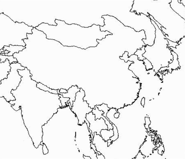 Printable Blank Map Of Southeast Asia Printable Maps | Adams Printable Map
