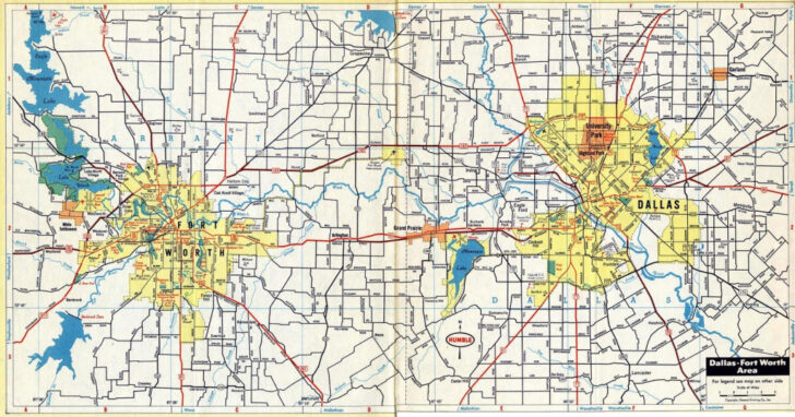 Printable Map Of Dallas Fort Worth Metroplex Printable Maps | Adams ...