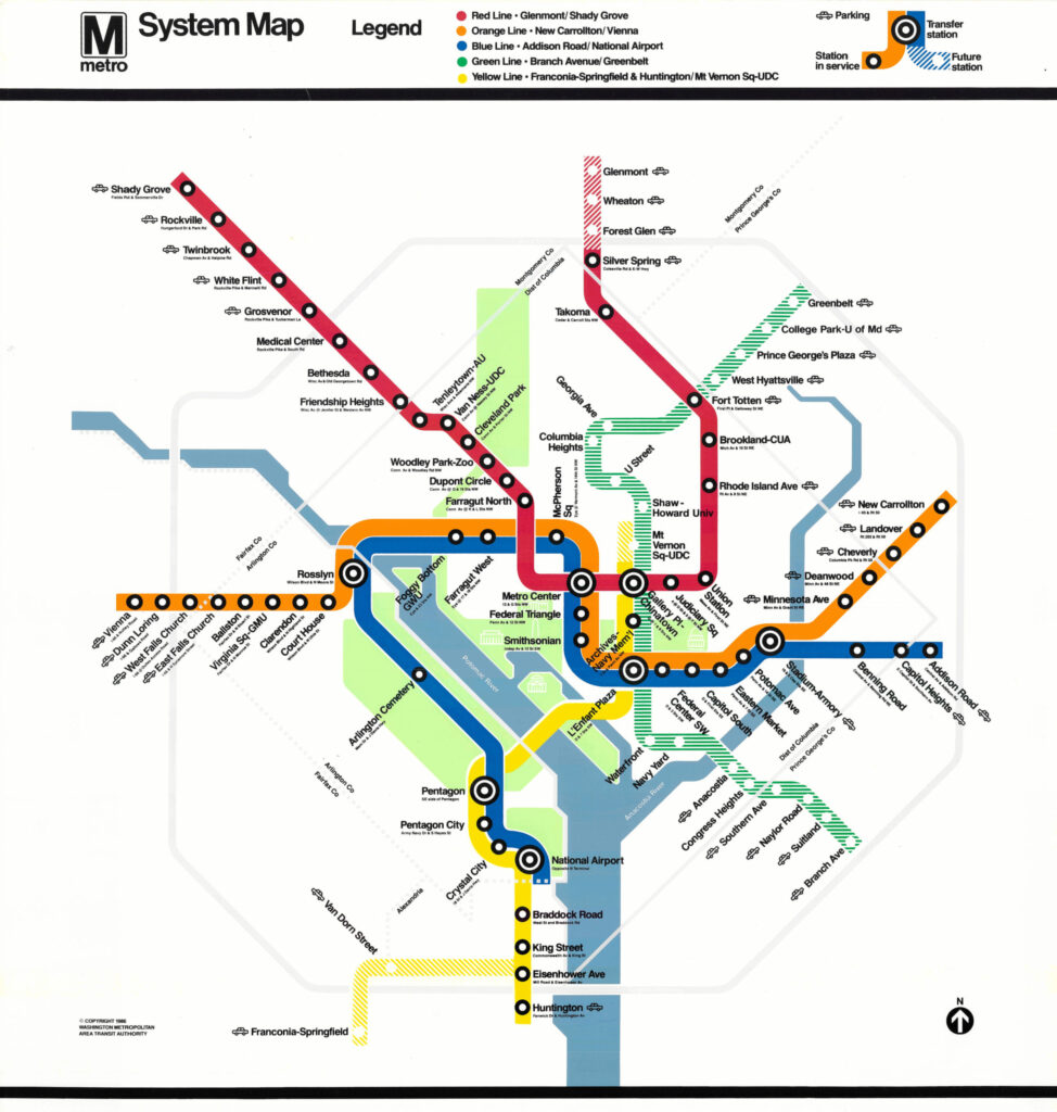 Printable Map Of Dc Metro System Printable Map Of The United States ...