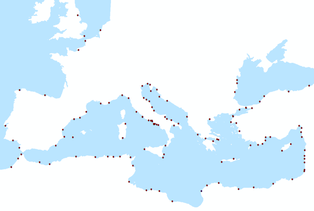 Blank Map Mediterranean Region | Adams Printable Map