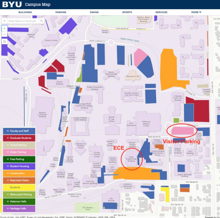 Byu Campus Map Goletapublishing Byu Campus Map Printable | Adams ...