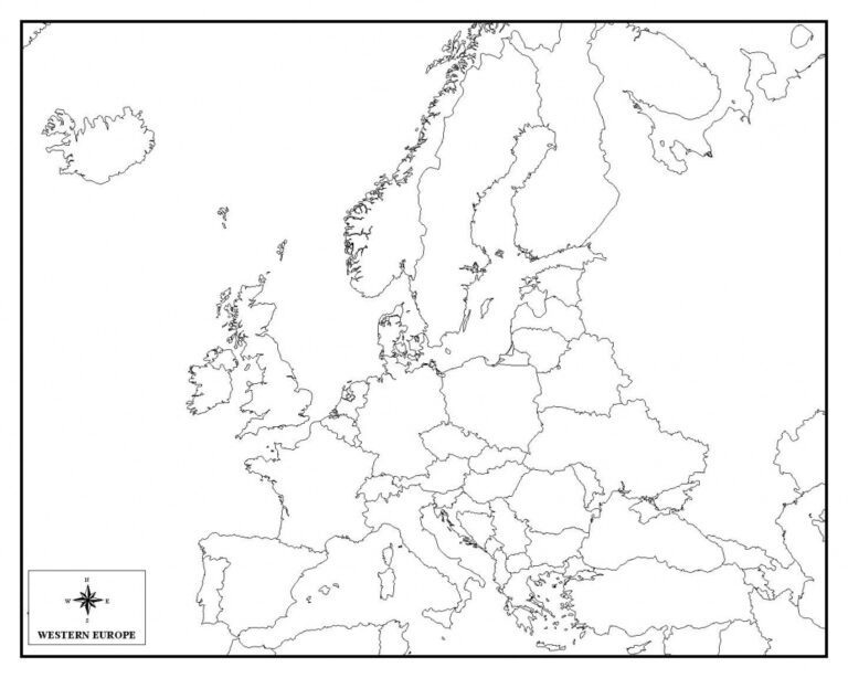 Europe Map Quiz Printable Free Printable Maps | Adams Printable Map