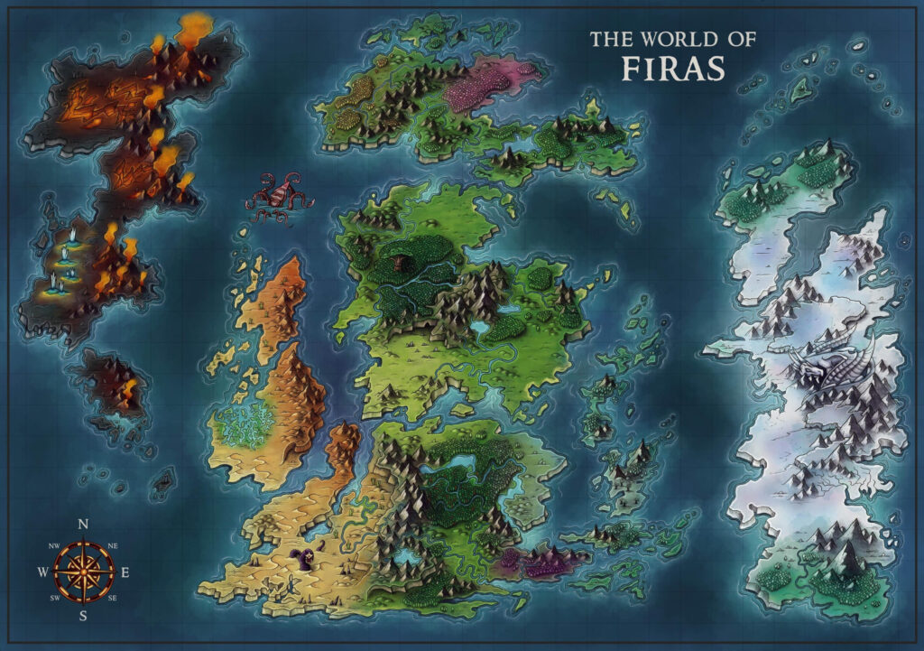 Free Best DND World Maps Printable PNG PDF World Map With Countries ...