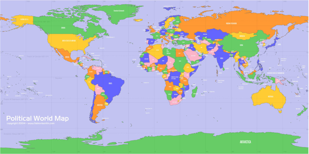 Free World Map | Adams Printable Map