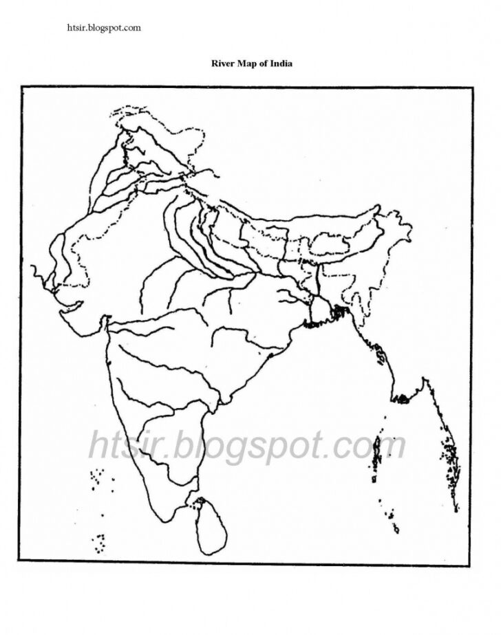 India Map Outline A4 Size Map Of India With States India Map With ...