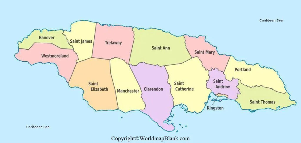 Labeled Map Of Jamaica With Cities World Map Blank And Printable | Adams Printable Map
