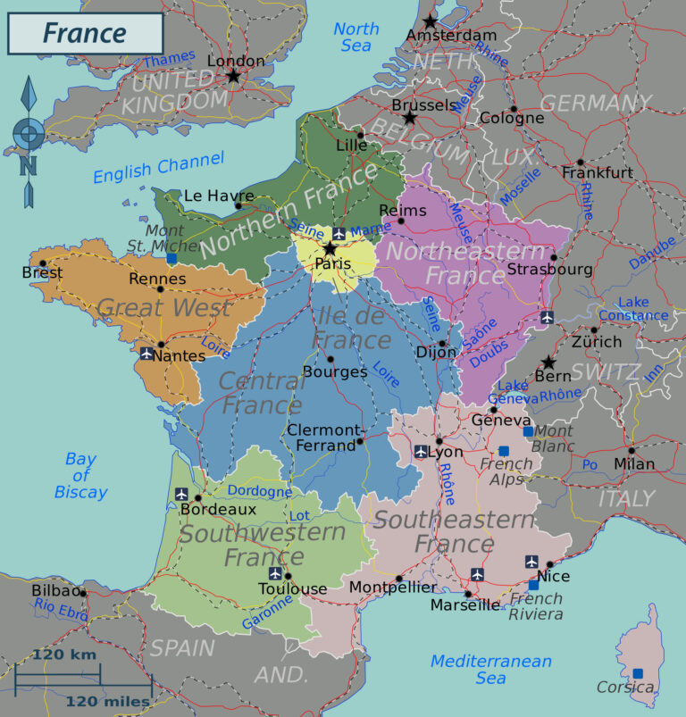 Large Political Map Of France France Large Political Map Vidiani ...