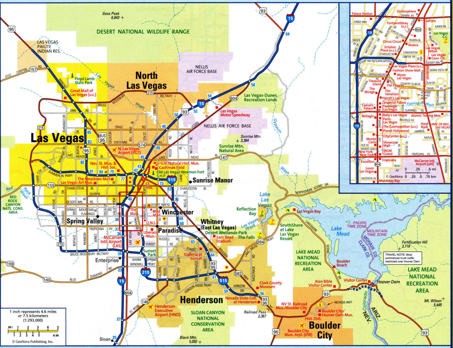 Las Vegas NV City Map Free Printable Detailed Map Of Las Vegas City ...