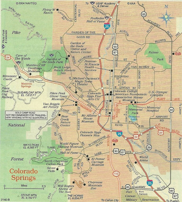 Map Of Colorado Springs 2012 A Somewhat More Detailed Map Flickr ...