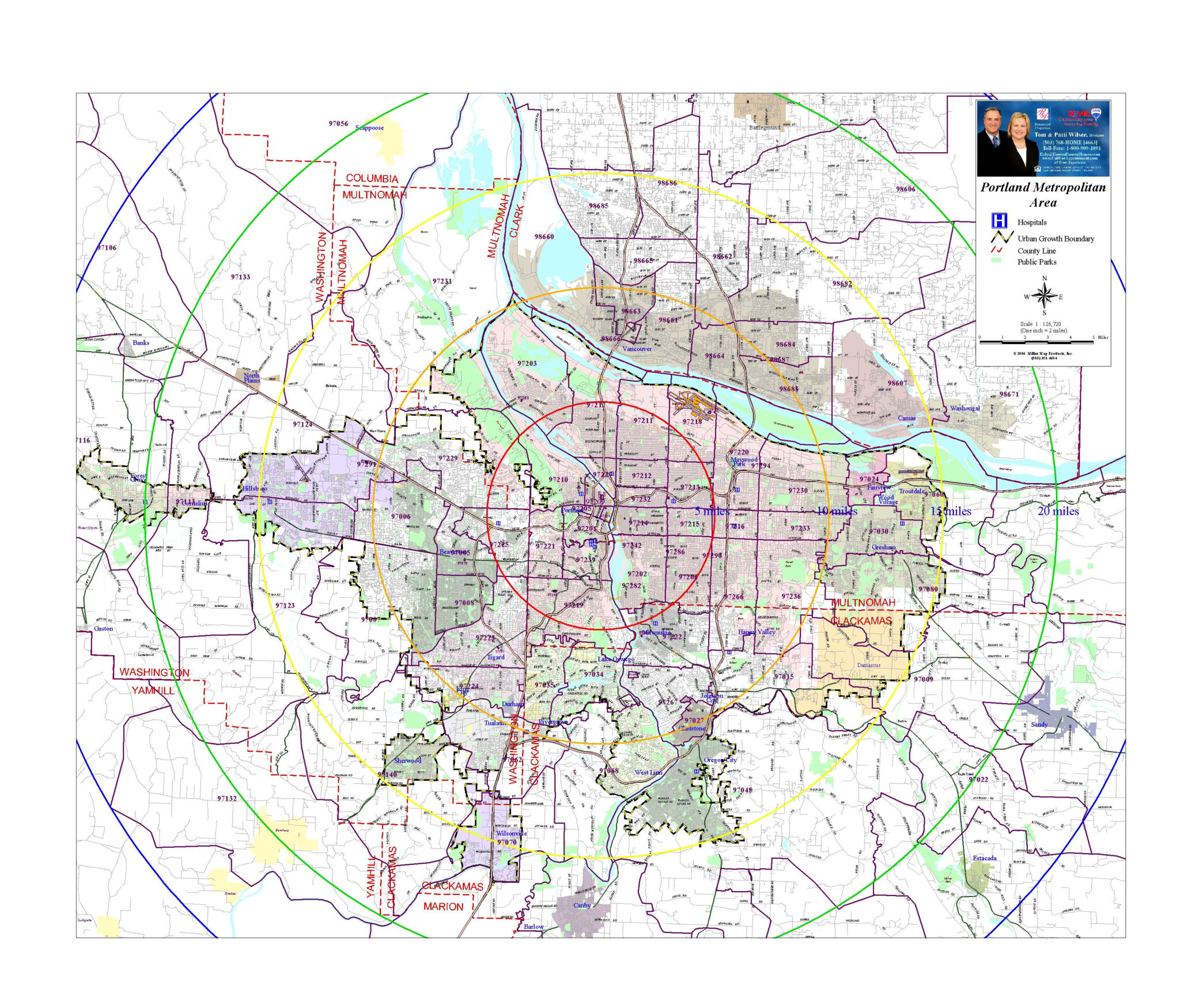 Map Of Portland Oregon Map Of Downtown Portland Oregon | Adams ...