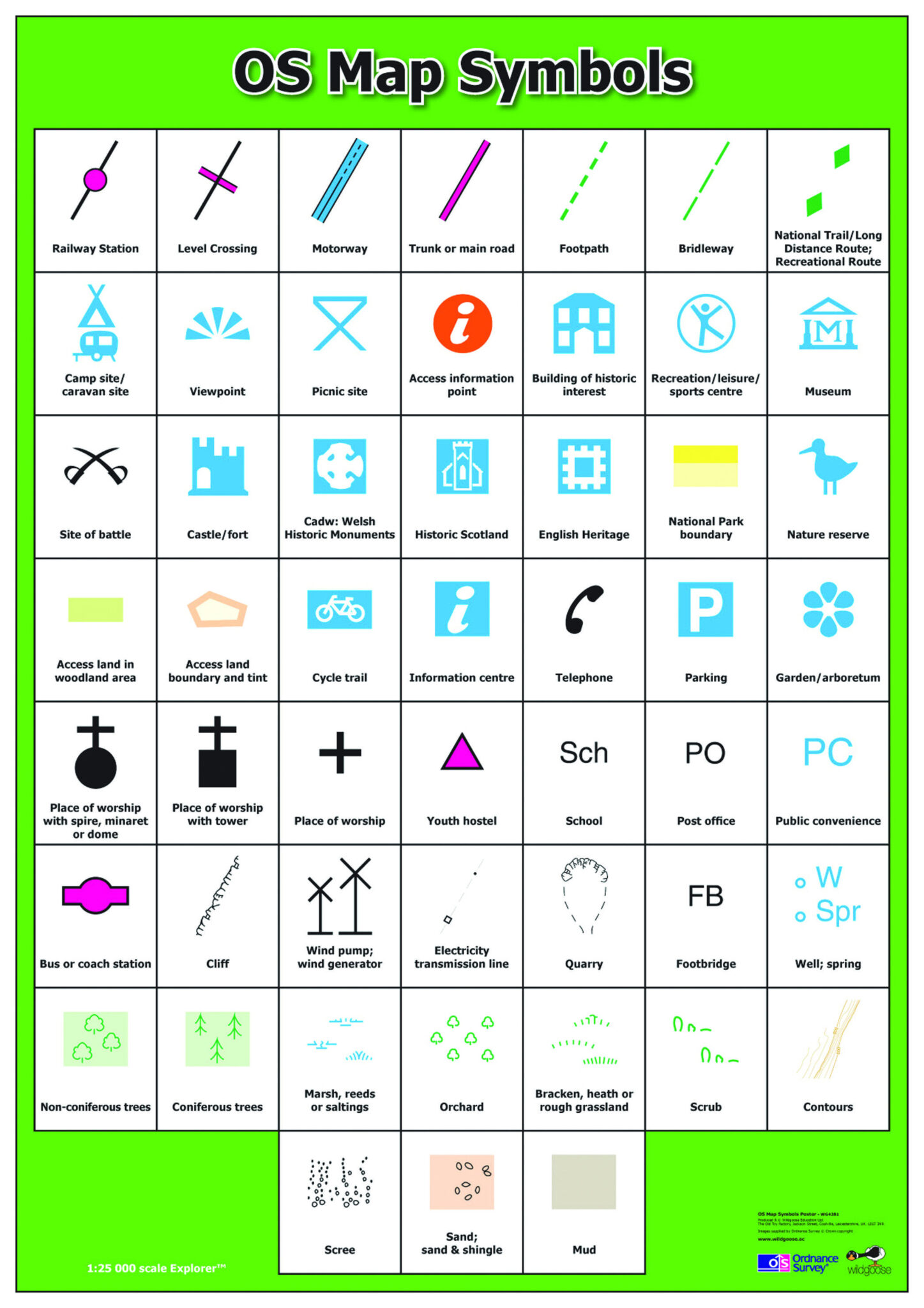 Map Symbols Google Search Map Symbols Os Maps Map Reading | Adams ...