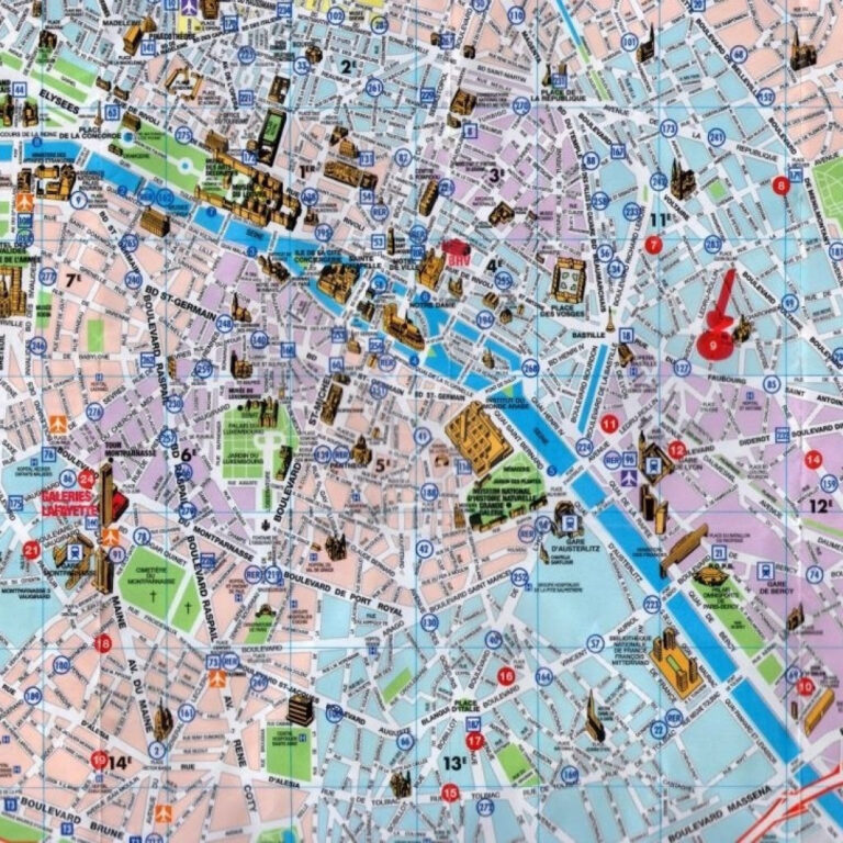 Paris Tourist Map Printable Printable Maps | Adams Printable Map