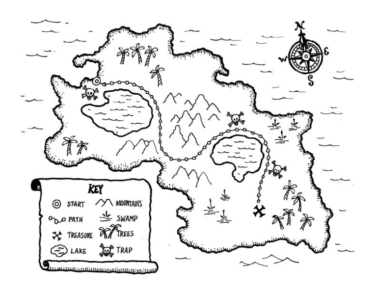 Pirate Map Treasure Maps For Kids Pirate Treasure Maps Maps For Kids ...