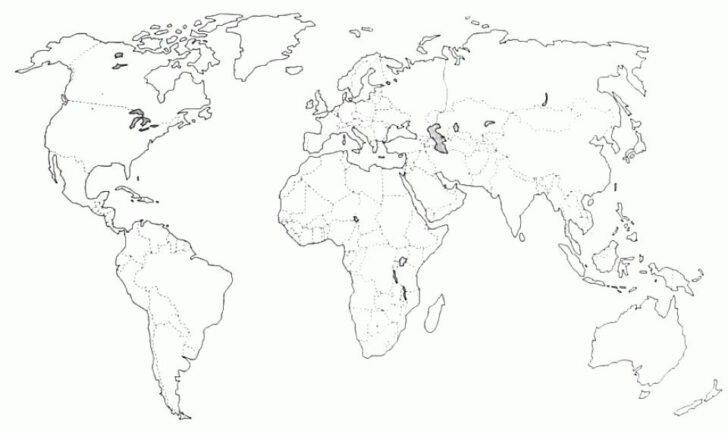Preschool World Map Coloring Pages To Print Nob6i World Map | Adams ...