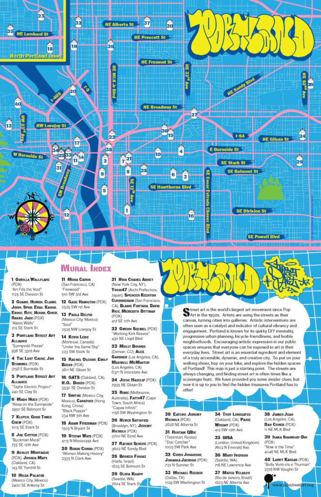 Printable Map Of Downtown Portland Oregon | Adams Printable Map