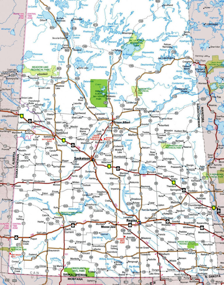 Printable Map Of Saskatchewan Printable Maps | Adams Printable Map