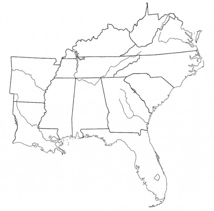Printable Map Of Southeast United States Printable Maps | Adams ...