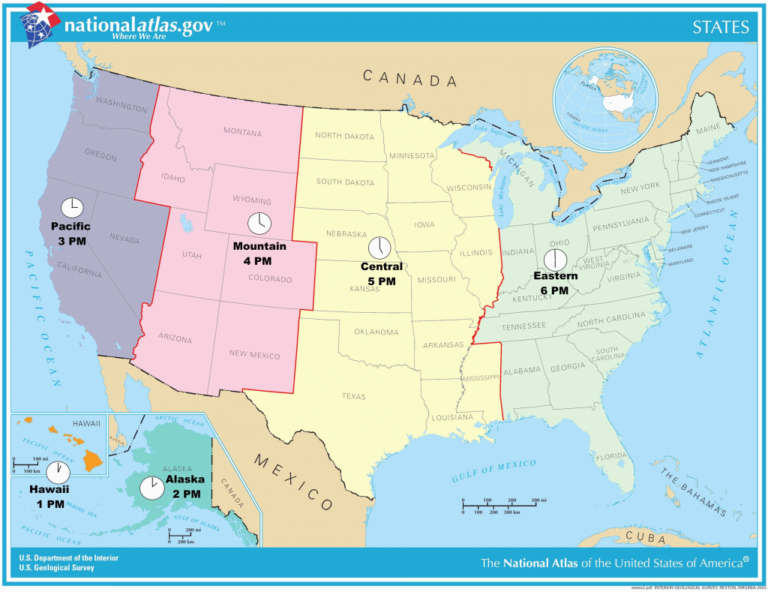 Printable North America Time Zone Map Printable Maps | Adams Printable Map
