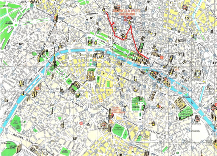 Street Map Of Paris France Printable Printable Maps | Adams Printable Map