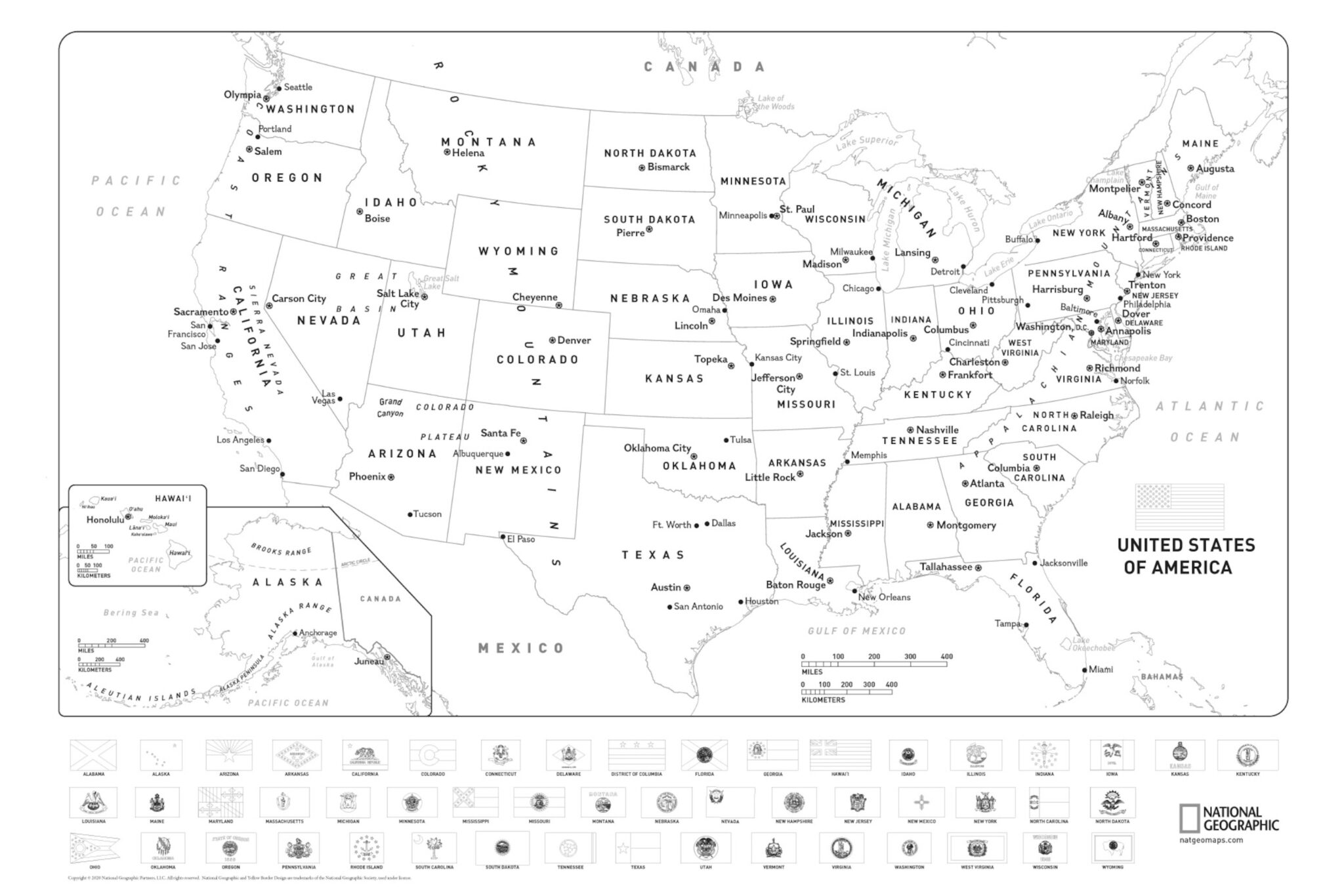 Printable World Map Coloring Page With Countries Labeled | Adams ...