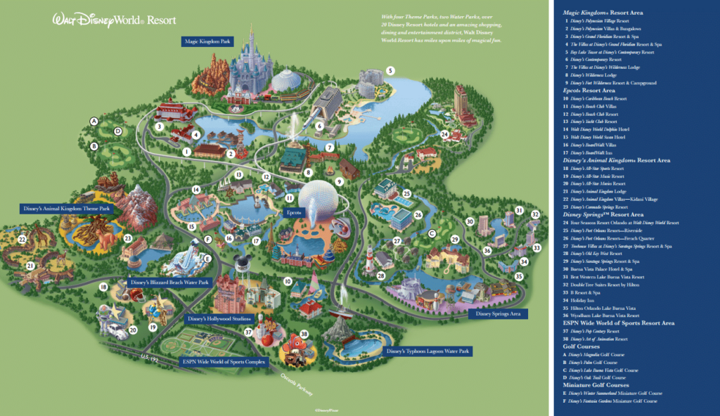 Disney World Magic Kingdom Map Printable | Adams Printable Map