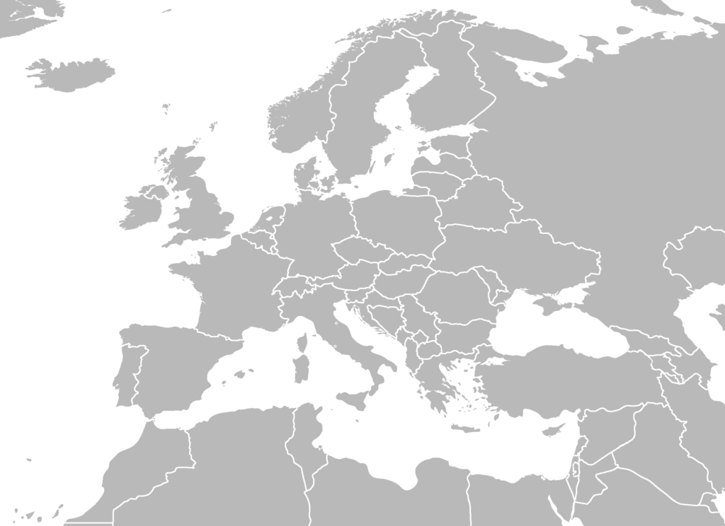 Printable High Resolution Blank Map Europe | Adams Printable Map