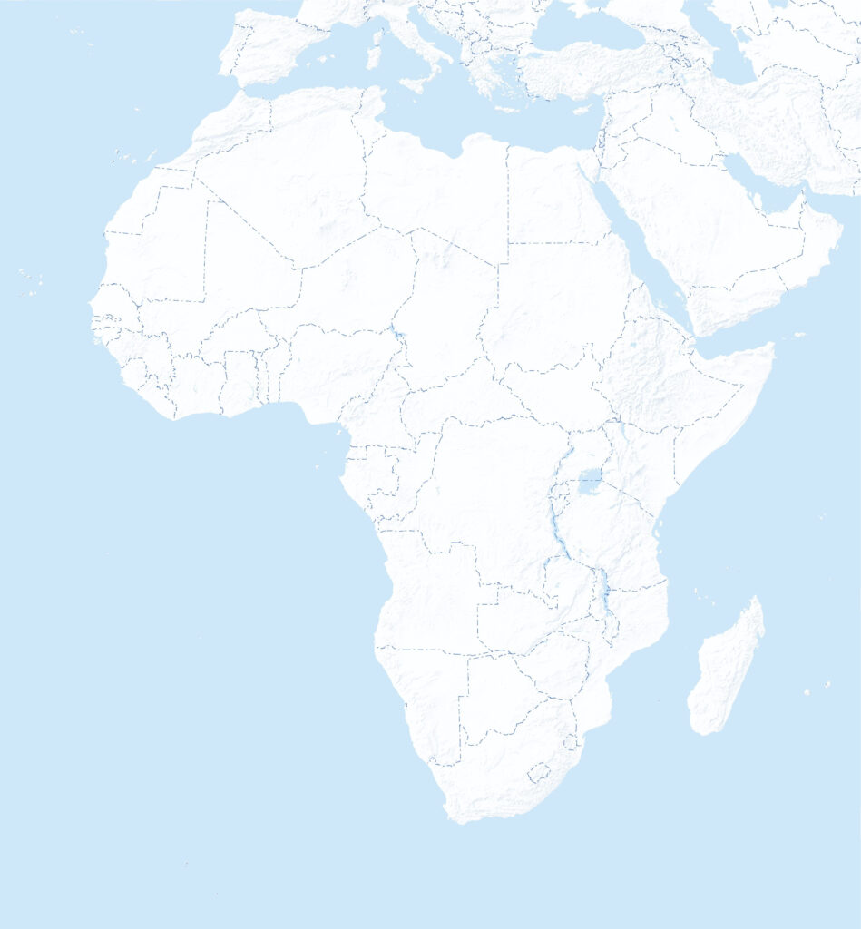 Blank Map of Africa Europe and Asia – Adams Printable Map