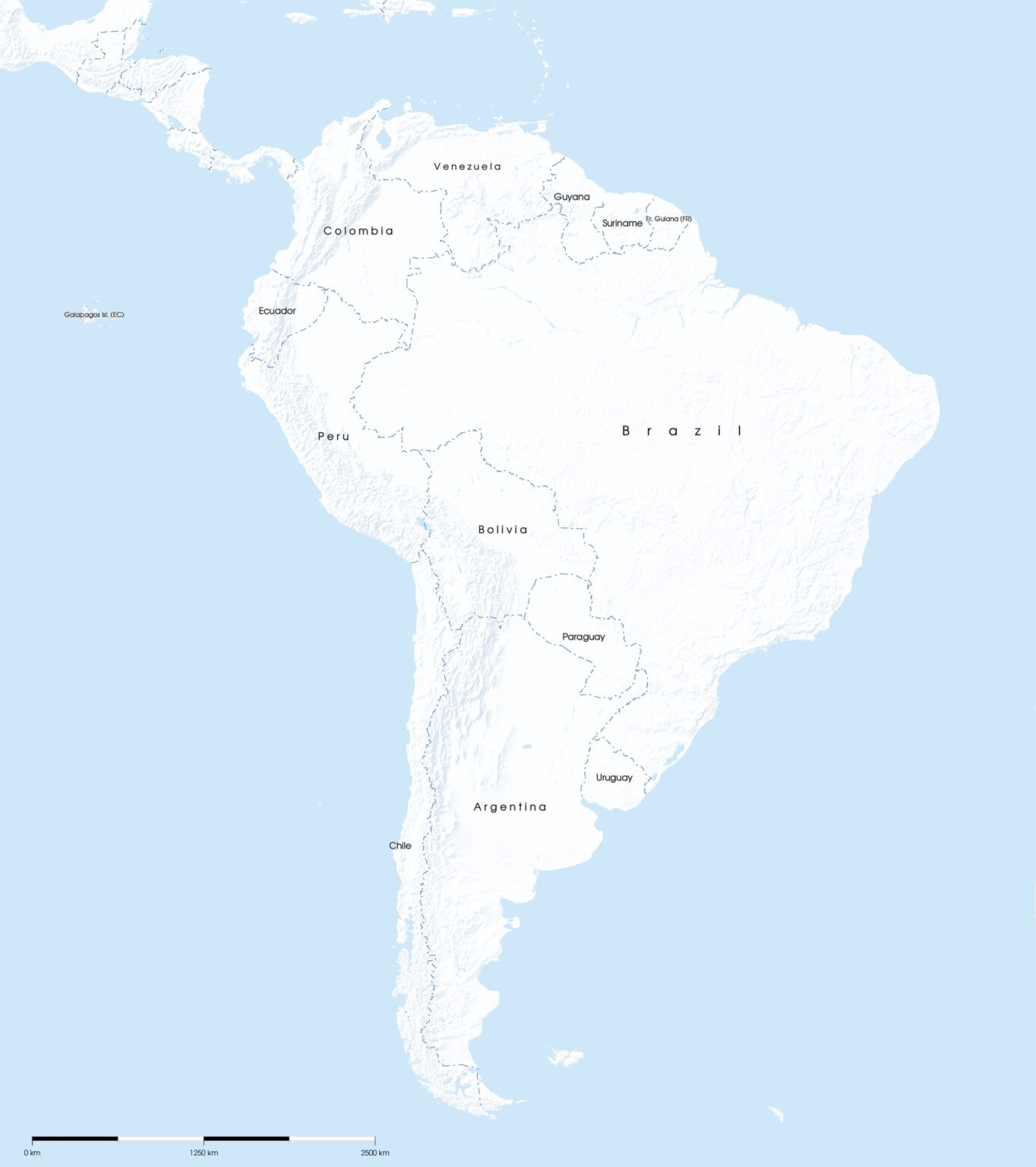 Free Printable Map Of Latin America | Adams Printable Map