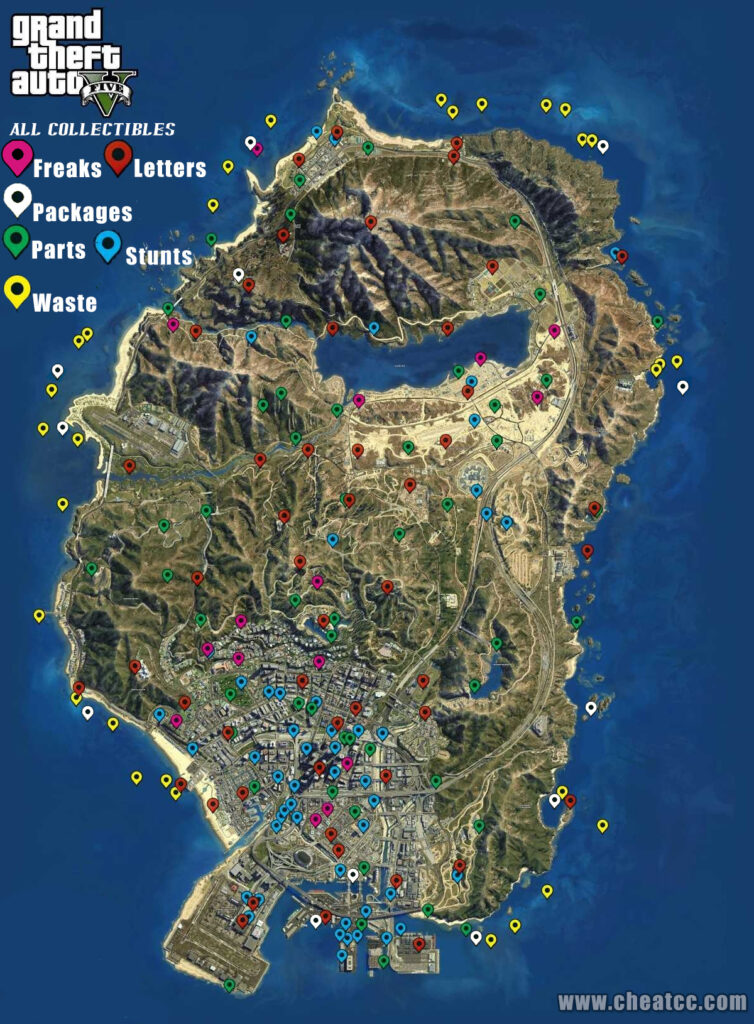 Gta 5 Online Map Printable | Adams Printable Map