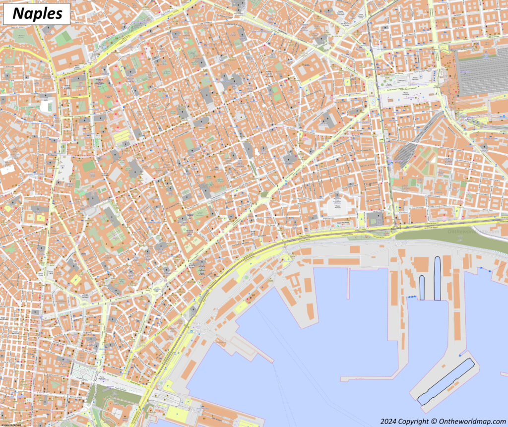 Google Map Of Naples Italy | Adams Printable Map