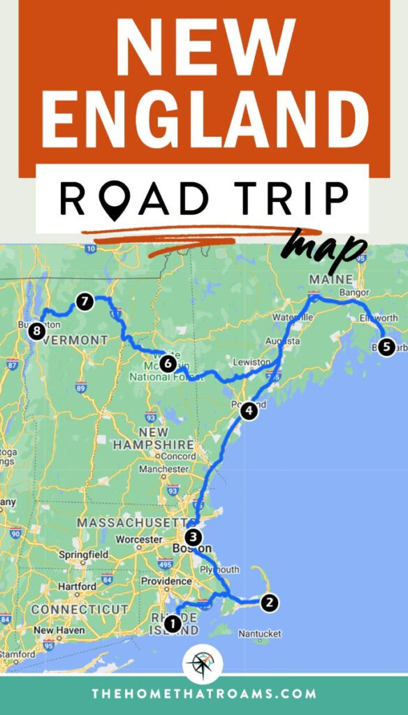 Printable New England Road Map | Adams Printable Map