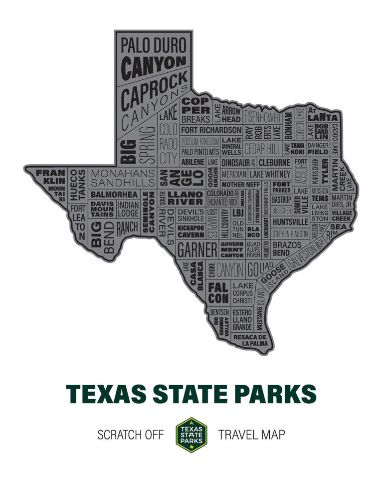 Free Printable Map Of Texas State Parks | Adams Printable Map