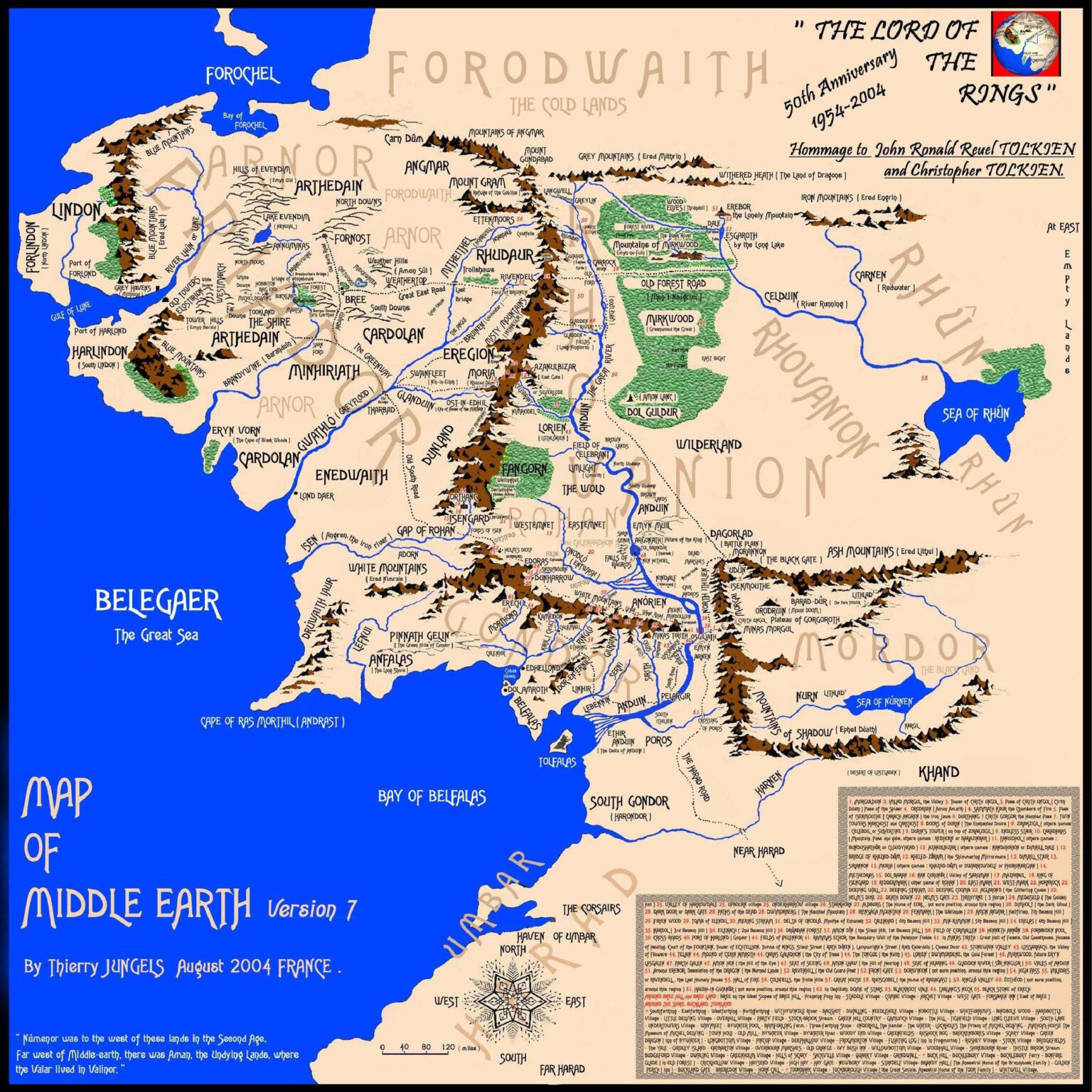 Hobbit Map A4 Printable | Adams Printable Map